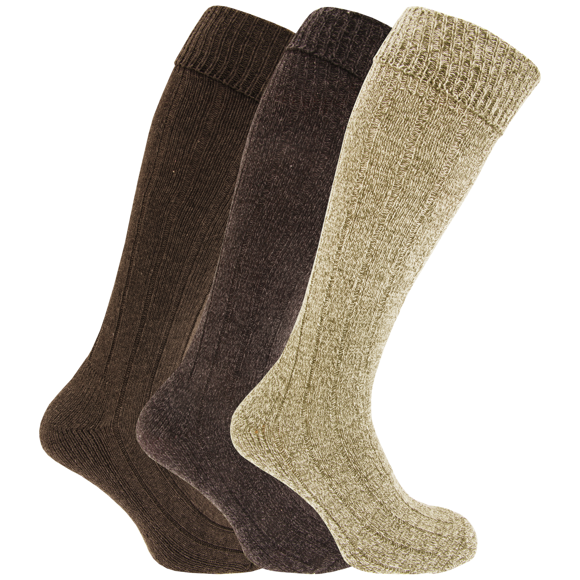 Mens Knee High Chunky Thermal Wool Boot Socks Pack Of 3 EBay Mens Knee High Chunky Thermal Wool Boot Socks Pack Of 3 EBay