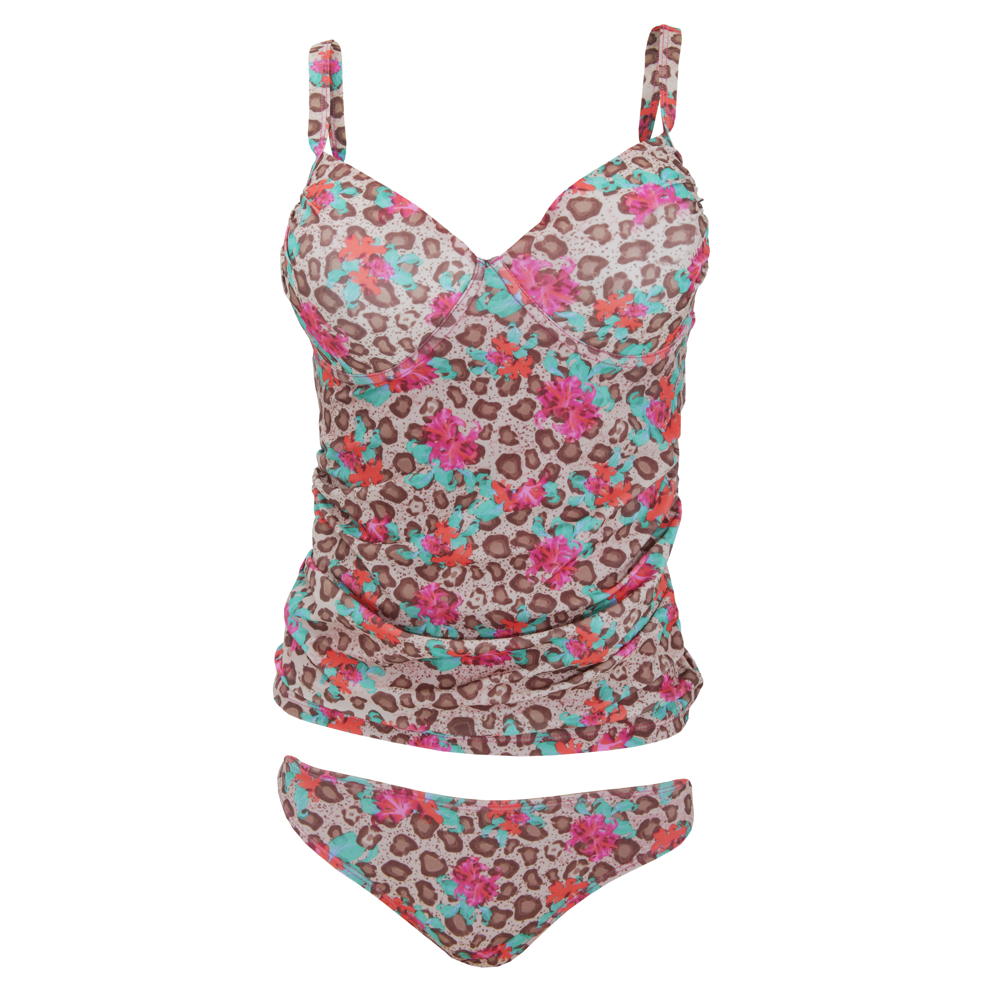 Ladies Womens Tummy Control Tankini Top Briefs Swimwear Set Swimsuit Ebay