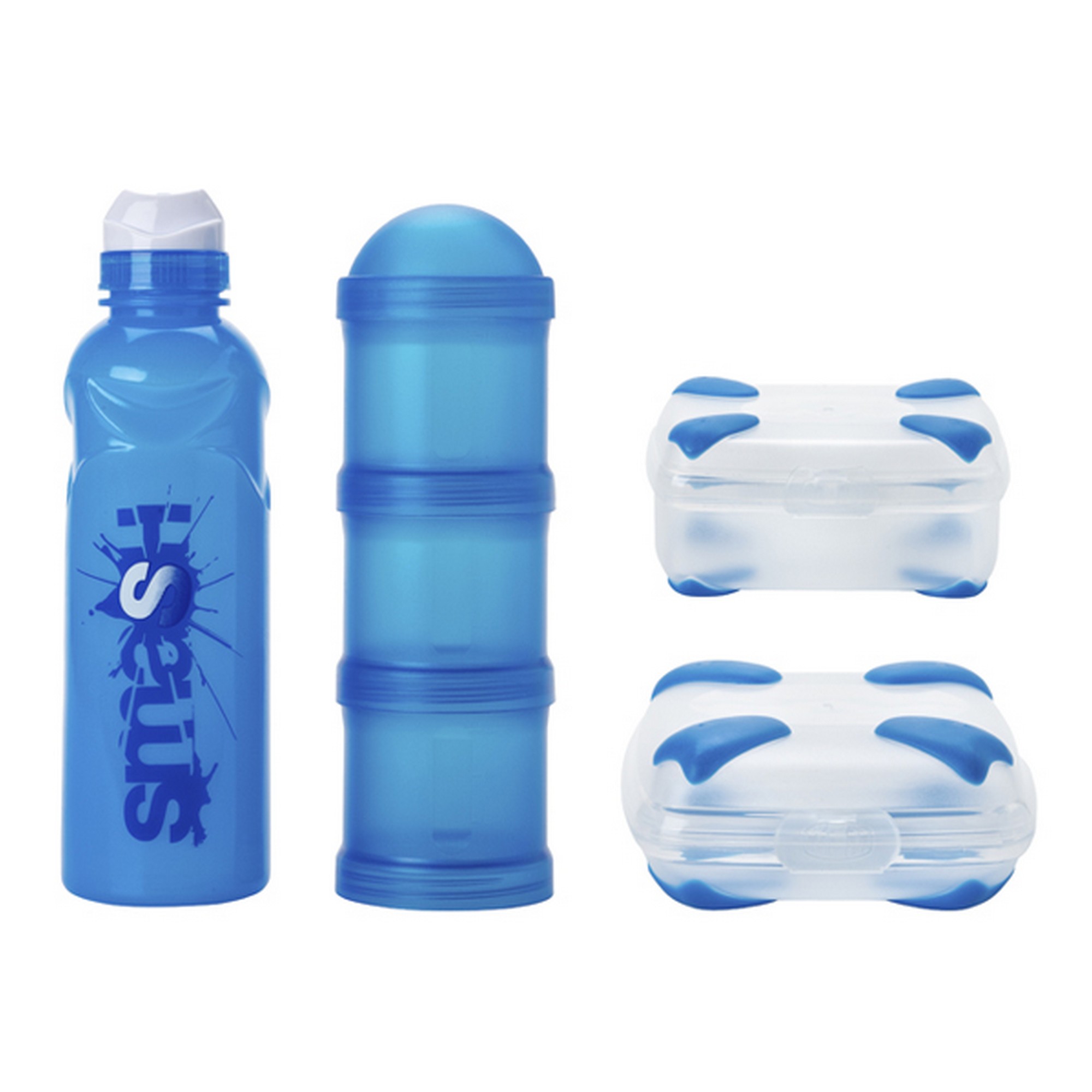 Smash Two Tone Food Movers Plastic Lunch Box Set